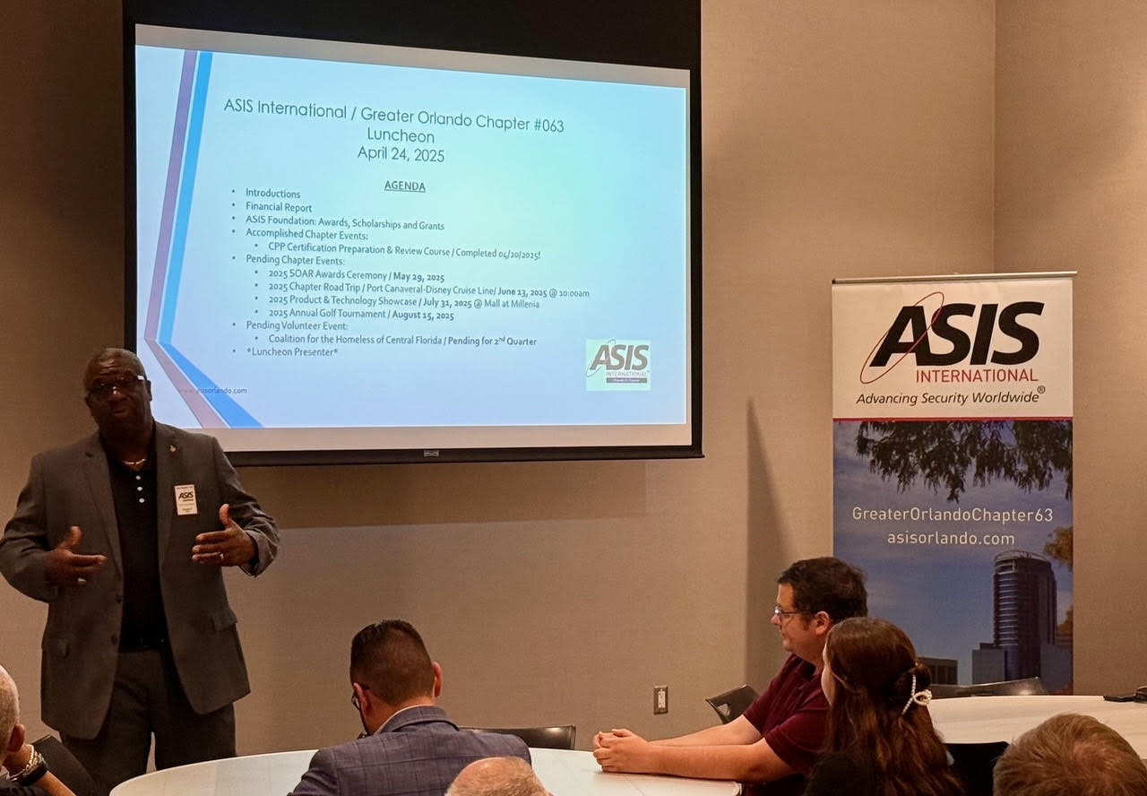 ASIS International Greater Orlando Chapter #63 - Photo Gallery